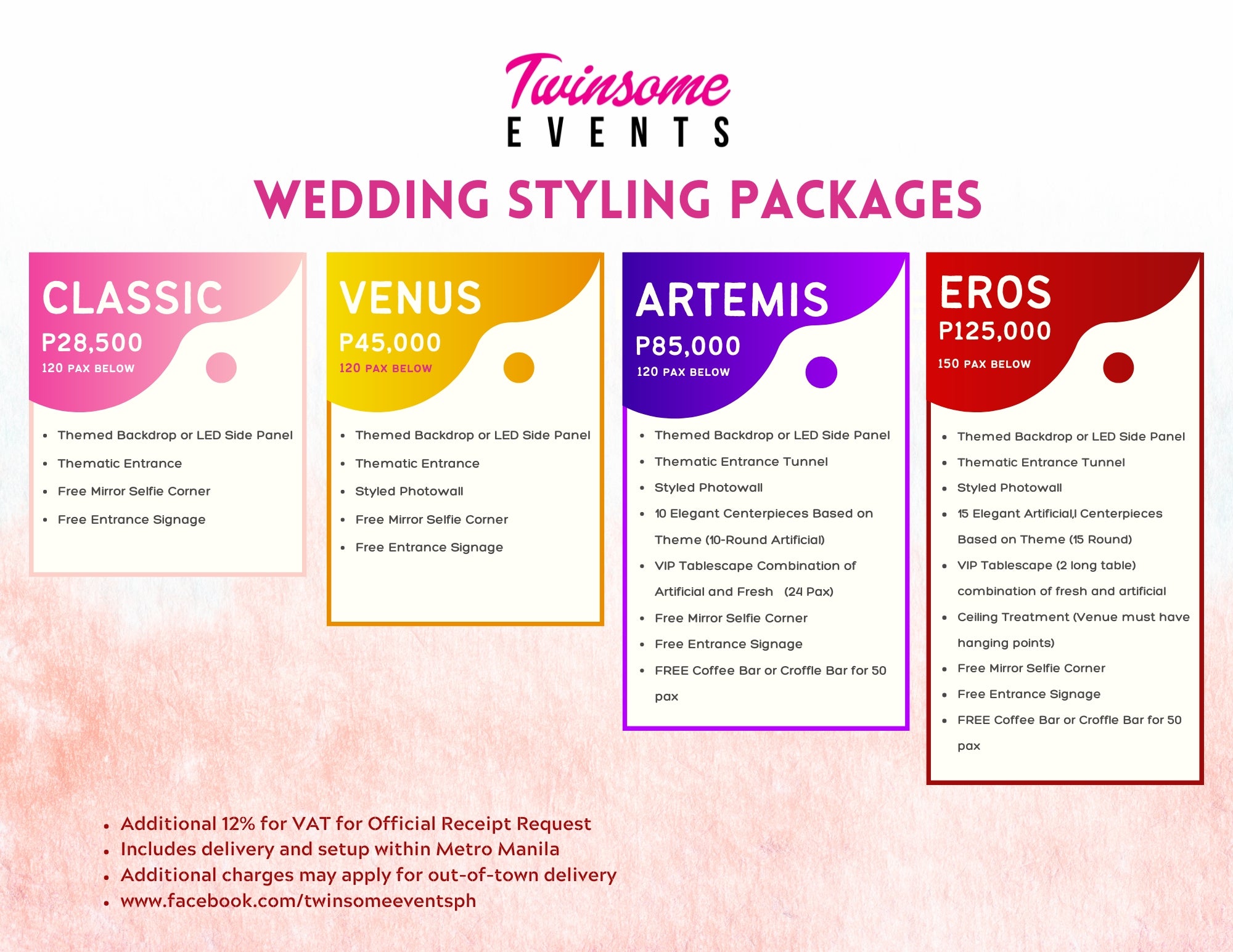 Event Styling for Wedding – eventrentalsph
