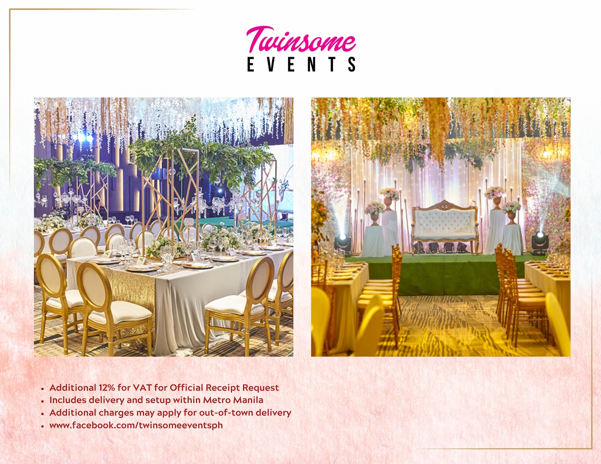 Event Styling for Wedding – eventrentalsph