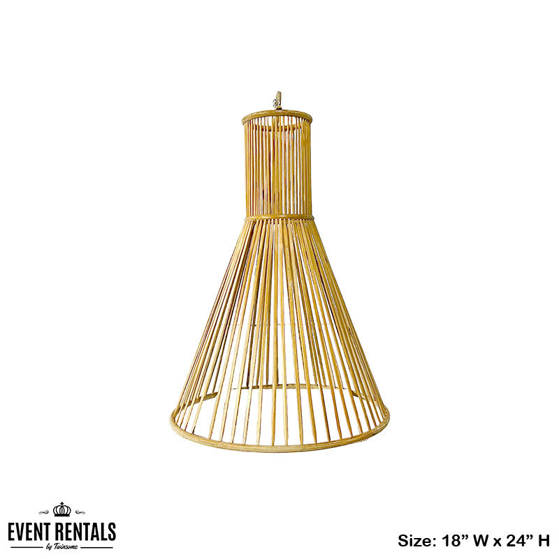Bamboo Ceiling Decor (Trumpet) – eventrentalsph